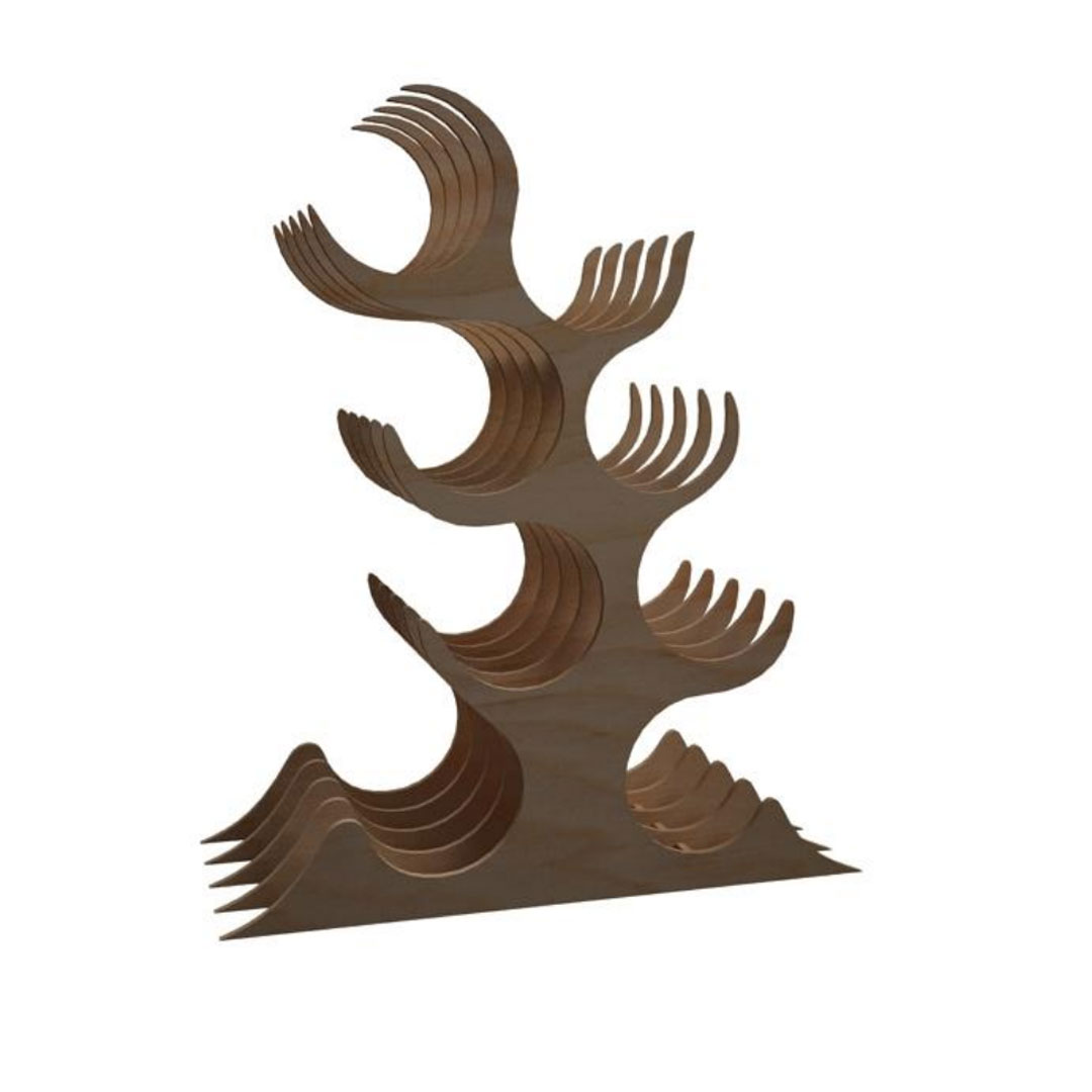 Wavy Wine Rack – Aeon Laser USA